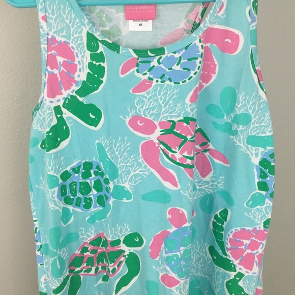 Simply Southern | Dresses | Simply Southern Turtle Tank Dress | Poshmark